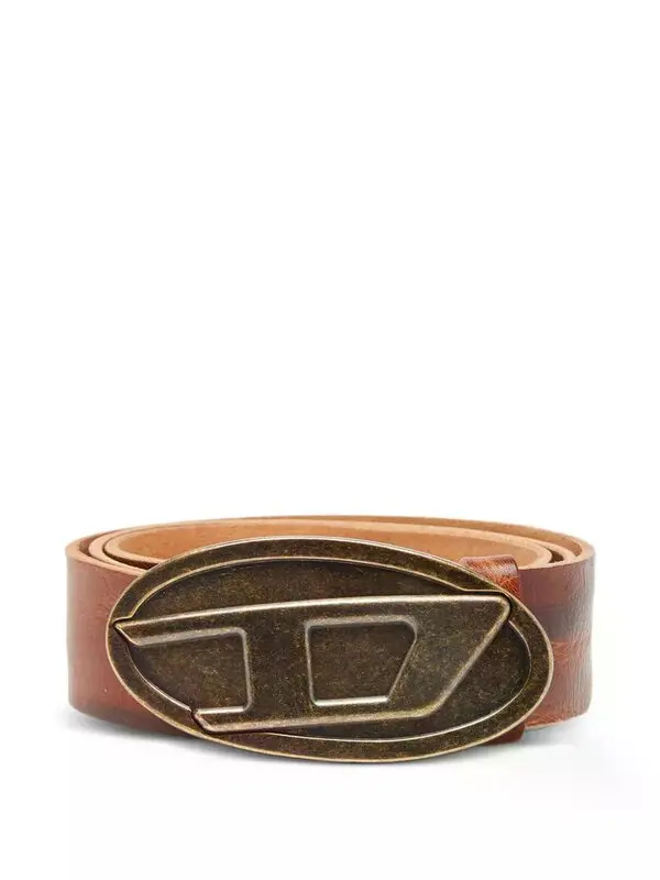 Diesel B-1dr 2.0 Oval-plaque Belt - Brown