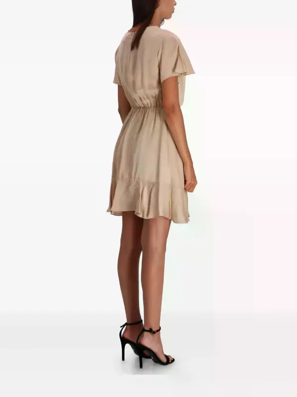 Armani Exchange Ruffled Overlay Dress