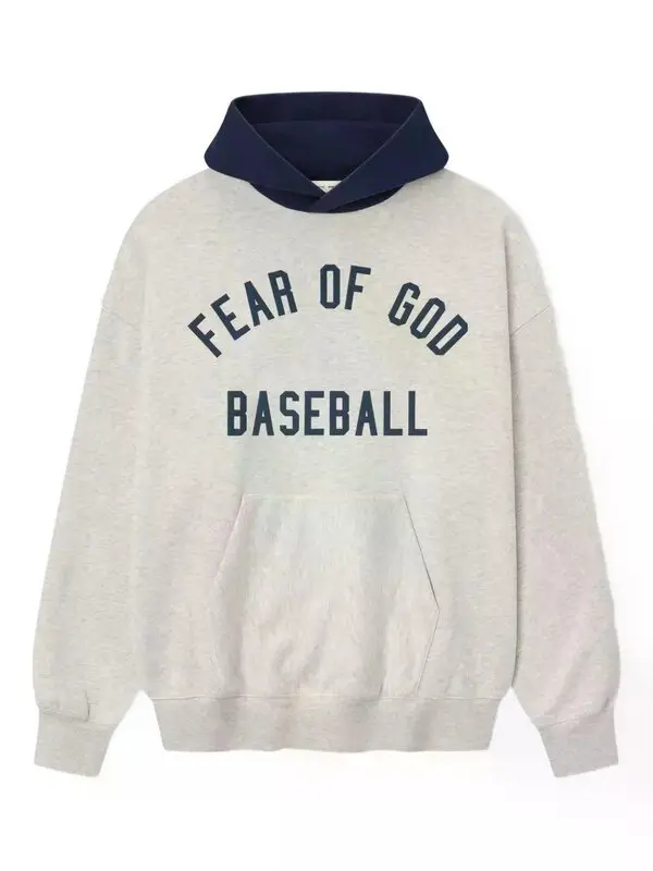 Fear Of God Mlb Logo Hoodie - Grey