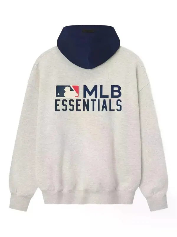 Fear Of God Mlb Logo Hoodie - Grey
