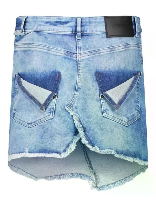 Ottolinger Reversed Denim Mini Skirt