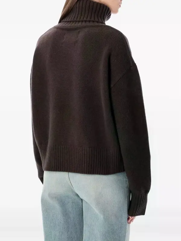 Extreme Cashmere Ribbed Roll-neck Sweater