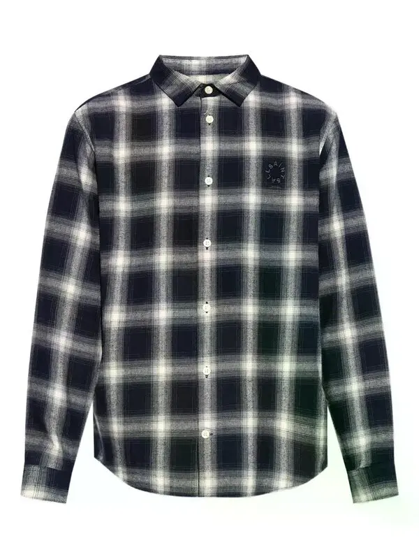 ALLSAINTS Check-embroidered Shirt