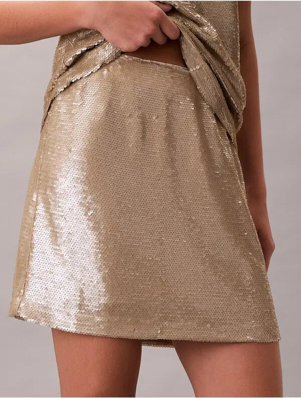 Calvin Klein Sequin Mini Skirt