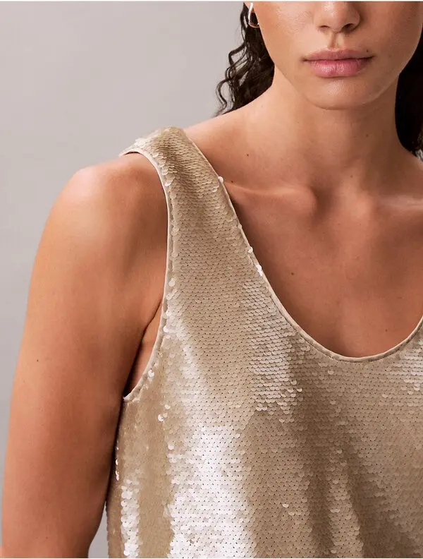 Calvin Klein Sequin Tank Top