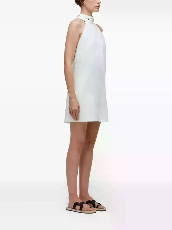 OSKLEN Crystal-neck Mini Halter Dress