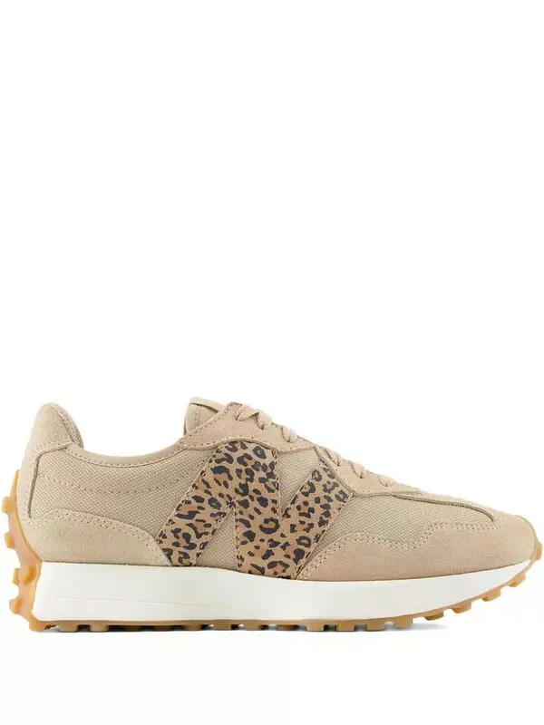 NEW BALANCE 327 Leopard-print Sneakers - Neutrals