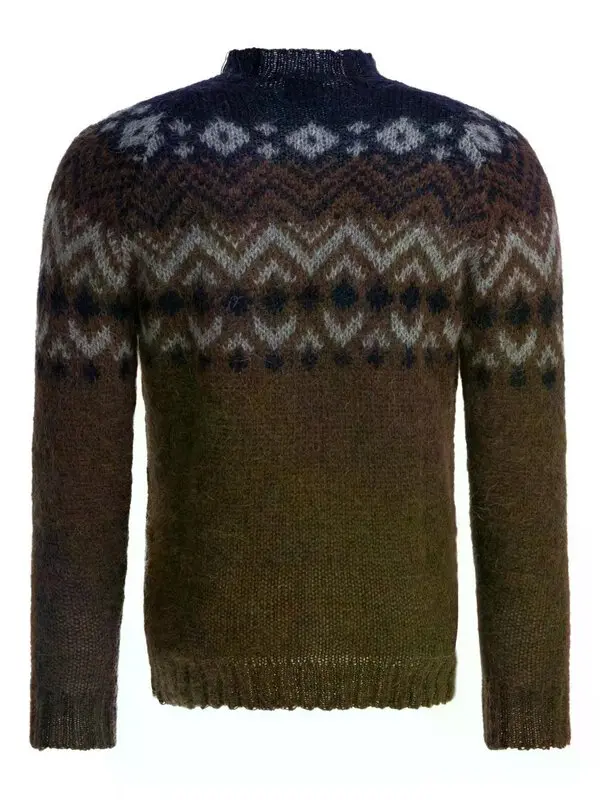 RAKKI Patterned Crew-neck Sweater