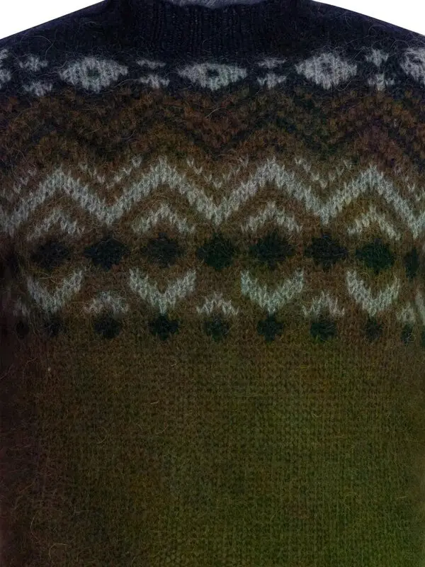 RAKKI Patterned Crew-neck Sweater