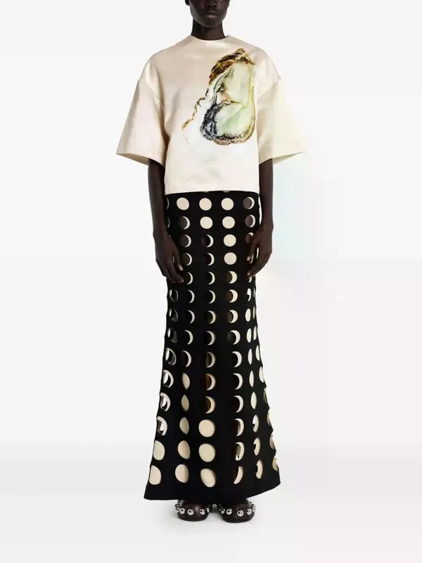 A.W.A.K.E. Mode Oyster-print Blouse