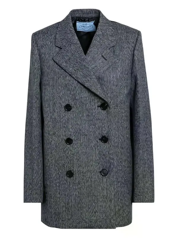 Prada Paneled Double-breasted Blazer
