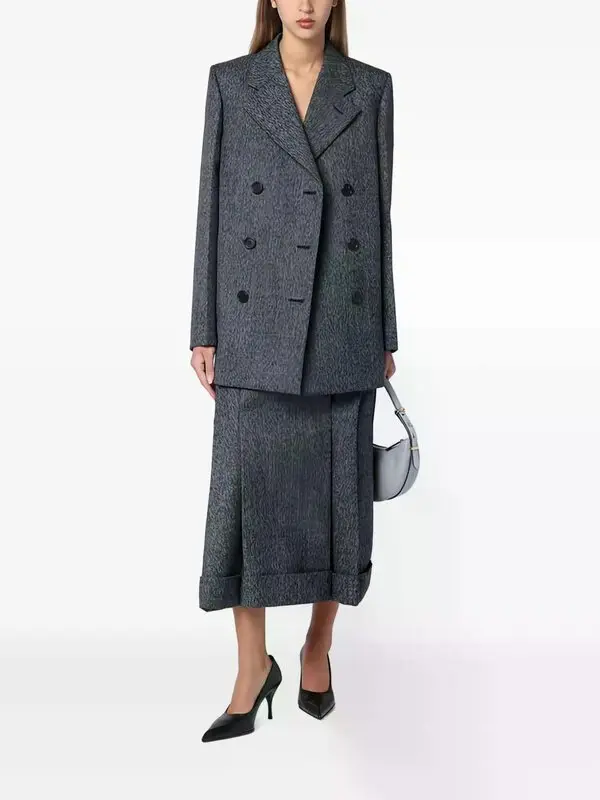 Prada Paneled Double-breasted Blazer