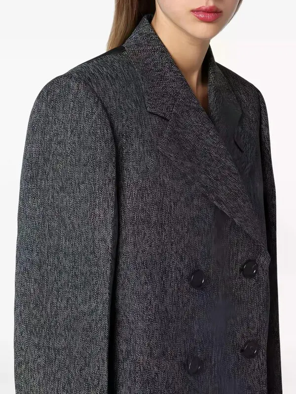 Prada Paneled Double-breasted Blazer