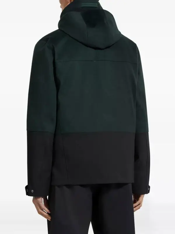 Zegna Oasi Two-tone Hooded Jacket