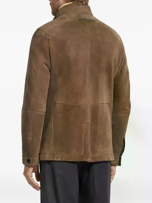 Zegna Shearling Il Conte Jacket - Brown