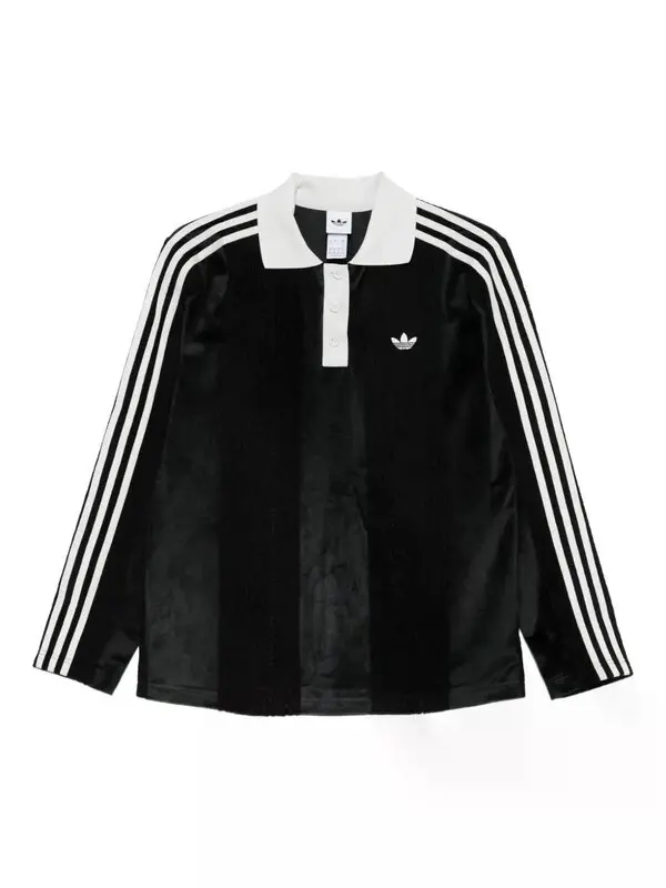 Adidas Winterised Soccer Polo Top - Black