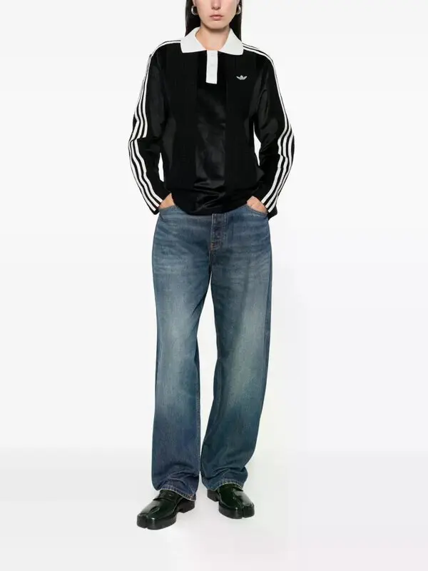 Adidas Winterised Soccer Polo Top - Black