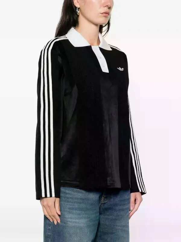 Adidas Winterised Soccer Polo Top - Black