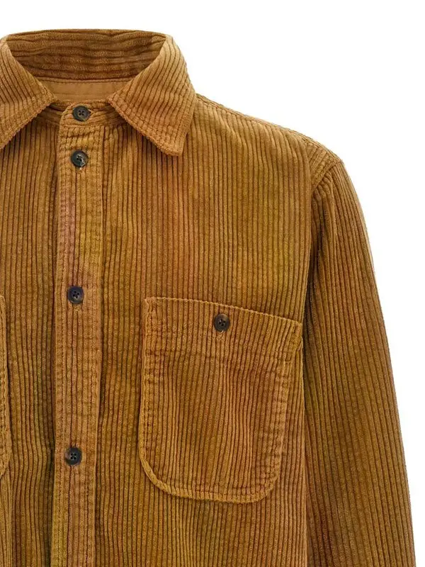 MARANT Nario Corduroy-effect Shirt - Brown