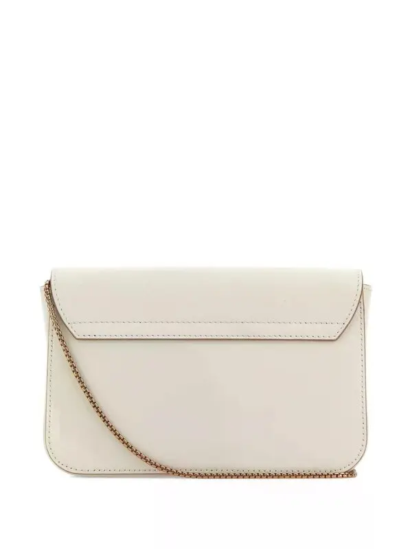 TOD'S Leather Crossbody Bag With Logo Plaque