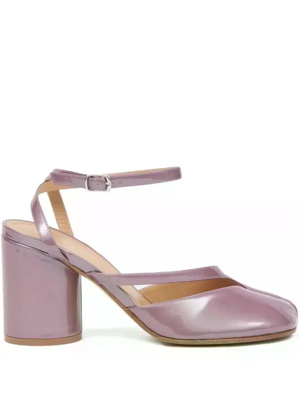MAISON MARGIELA Patent Leather Tabi Ankle Strap Pumps