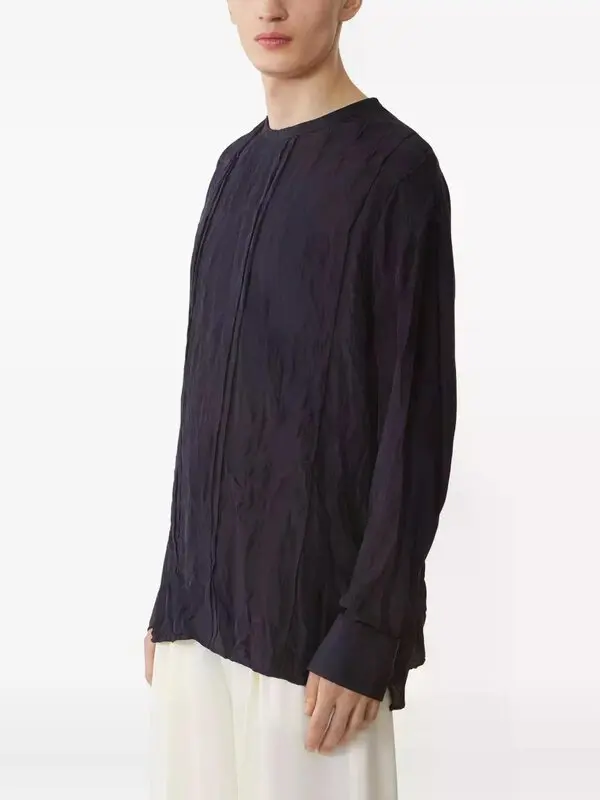 LANVIN Seam-detailed Shirt - Blue