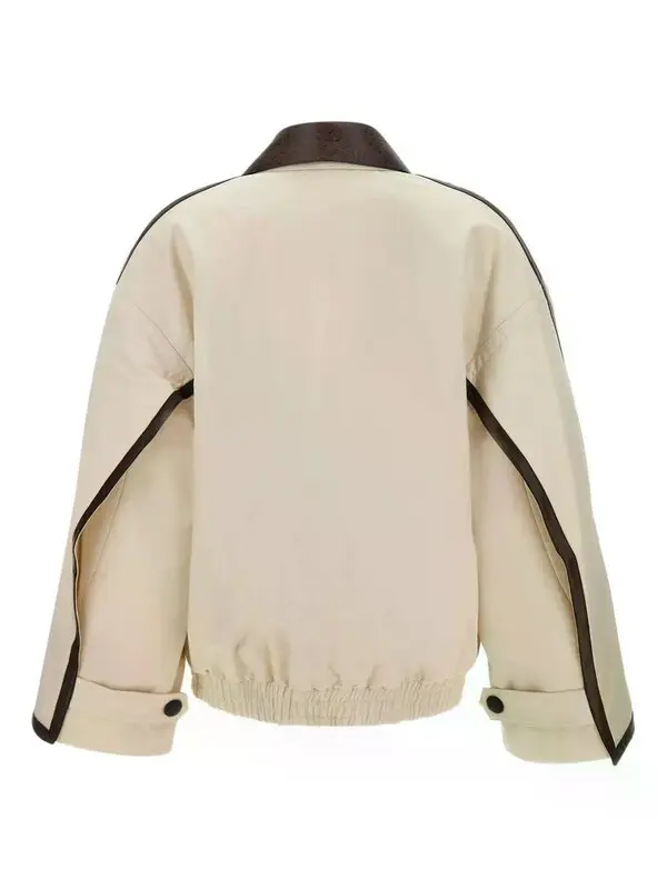 JACQUES Contrasting-collar Bomber Jacket