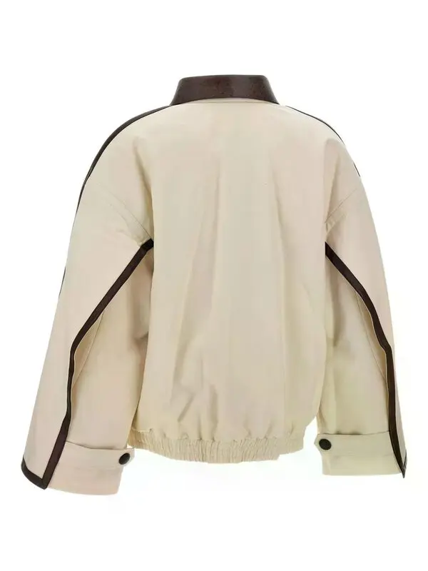 JACQUES Contrasting-collar Bomber Jacket
