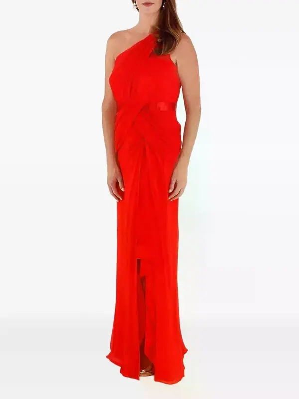 Marchesa One-shoulder Maxi Dress