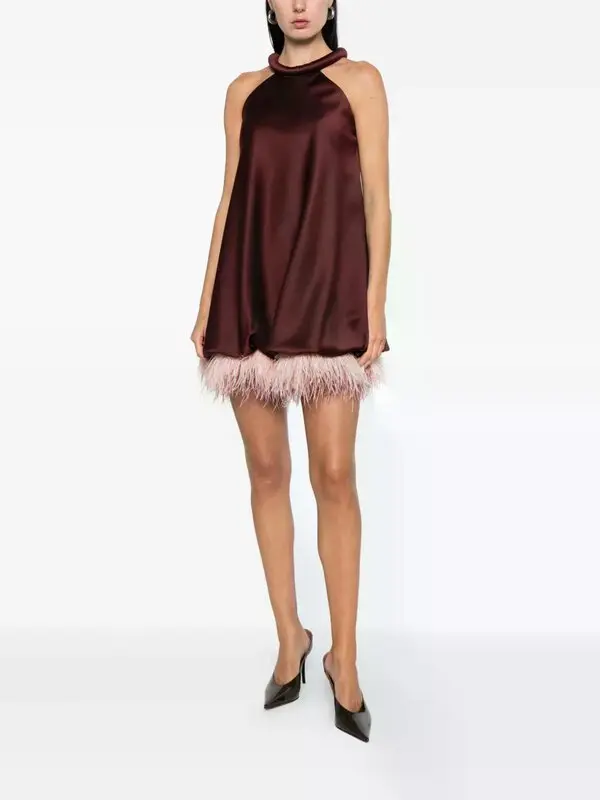 ROSANNA OCAMPO Aria Halterneck Mini Dress