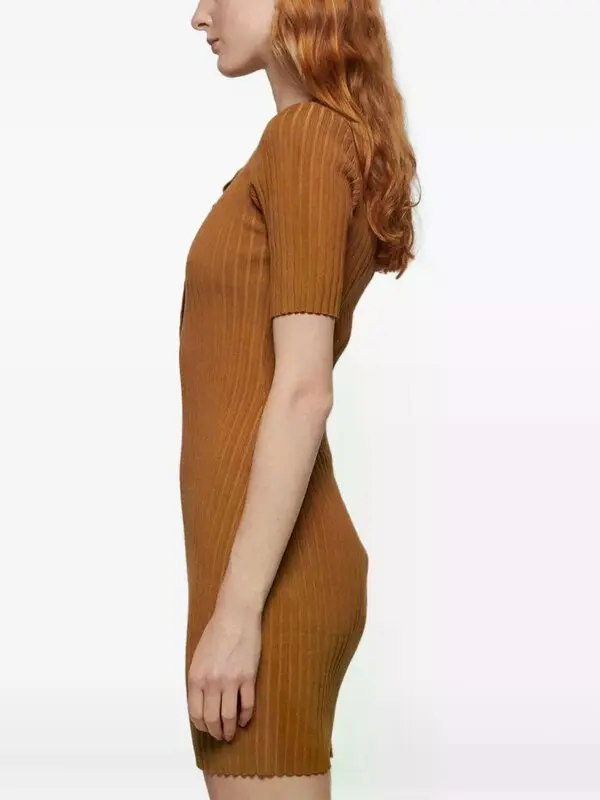 Lhd Button Knit Samphire Dress - Brown