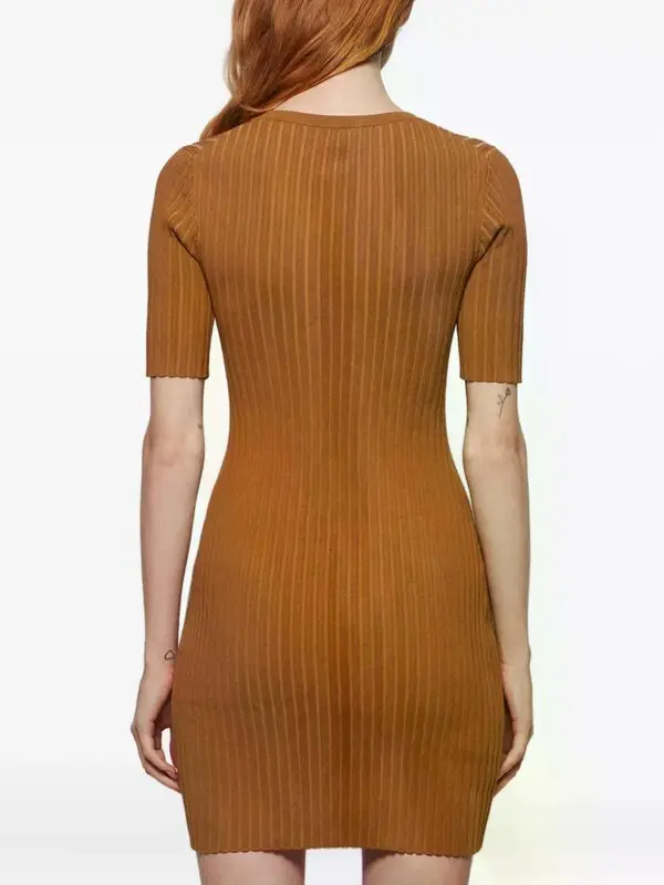 Lhd Button Knit Samphire Dress - Brown
