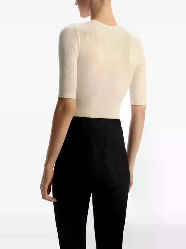 12 STOREEZ Henley-neck Bodysuit