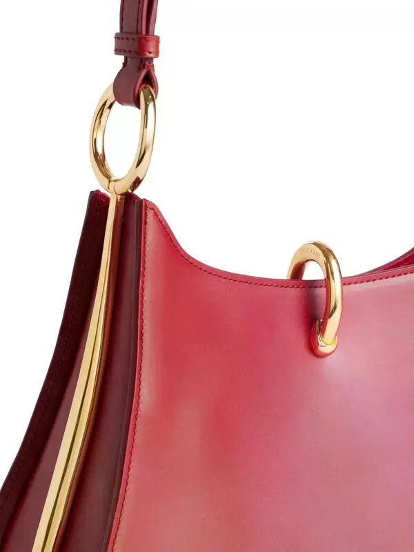 Rabanne Adjustable Strap Shoulder Bag - Red