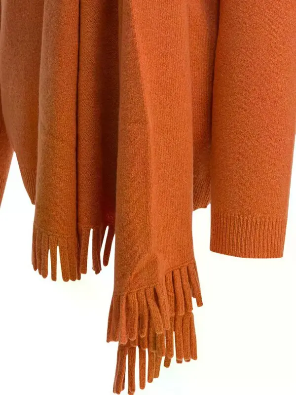 SANDBEIGE Fringed Scarf Knitwear