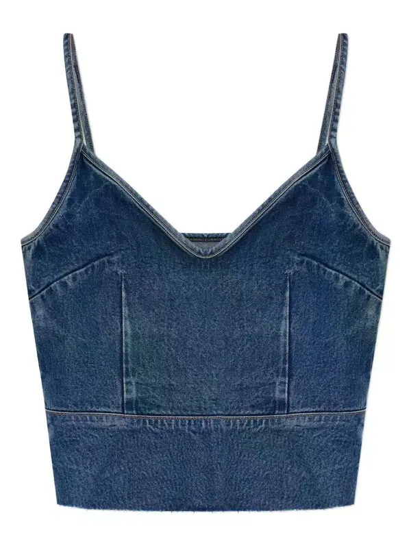 ALLSAINTS Spaghetti-strap Denim Top
