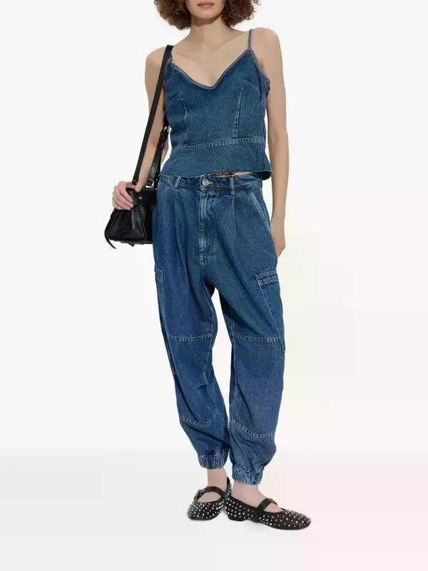 ALLSAINTS Spaghetti-strap Denim Top