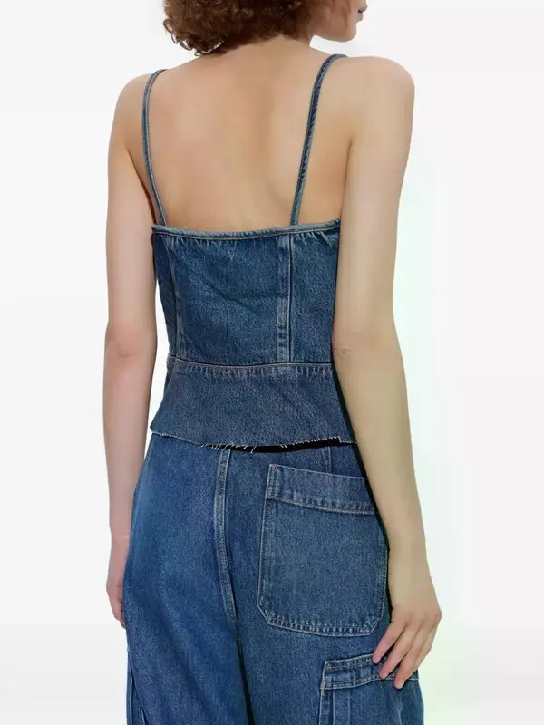 ALLSAINTS Spaghetti-strap Denim Top