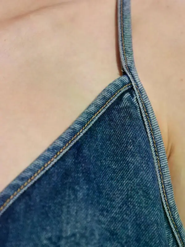 ALLSAINTS Spaghetti-strap Denim Top