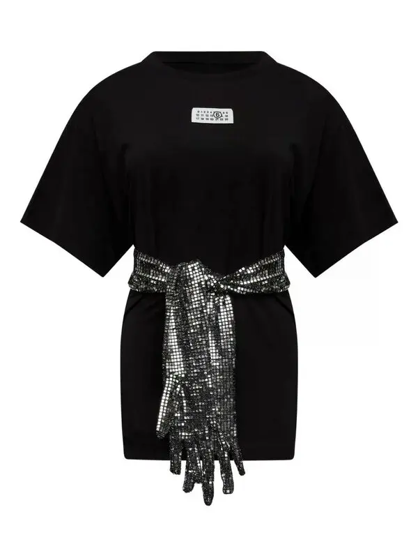 MAISON MARGIELA Sequin Embellished T-shirt - Black
