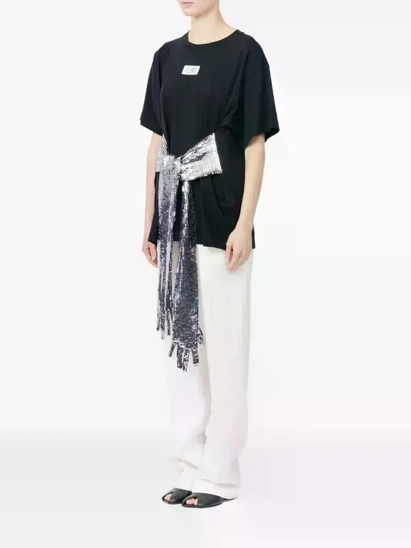 MAISON MARGIELA Sequin Embellished T-shirt - Black