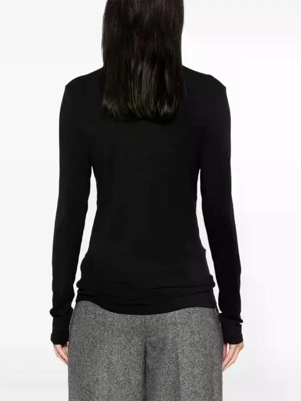 Marc O'polo Long-sleeve Jersey Turtleneck - Black