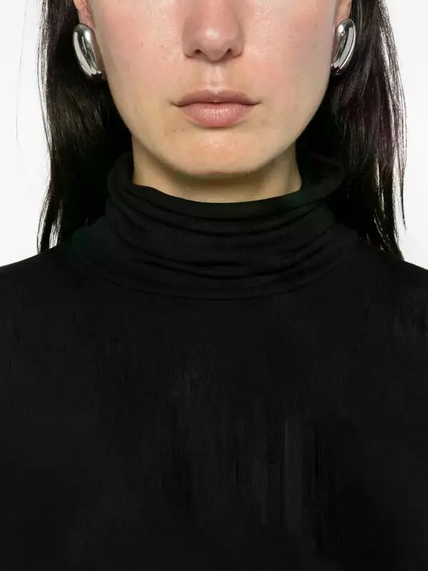 Marc O'polo Long-sleeve Jersey Turtleneck - Black