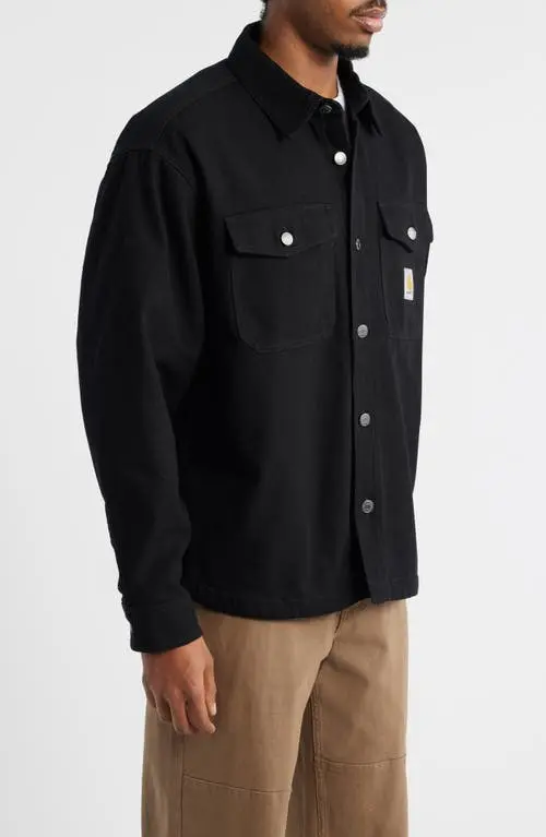 Carhartt Work In Progress Selby Cotton Canvas Shirt Jacket - Black