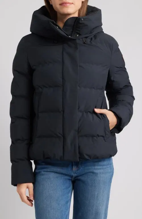 SAVE THE DUCK Arena Waterproof Hooded Puffer Jacket - Black