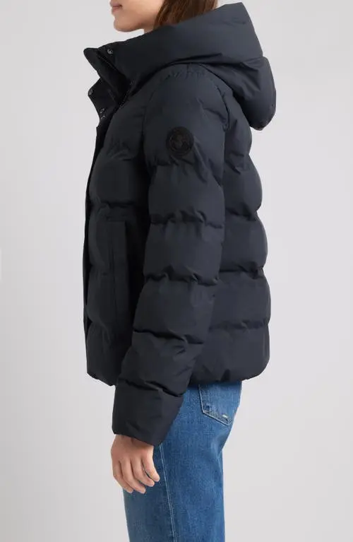 SAVE THE DUCK Arena Waterproof Hooded Puffer Jacket - Black