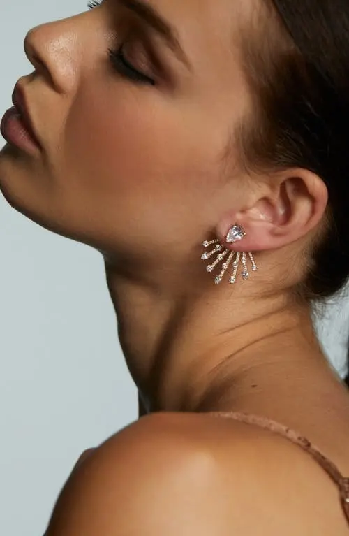 Nadri Bonne Année Cubic Zirconia Earring Set - Gold