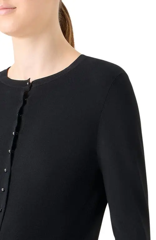 Akris Crop Crewneck Cardigan
