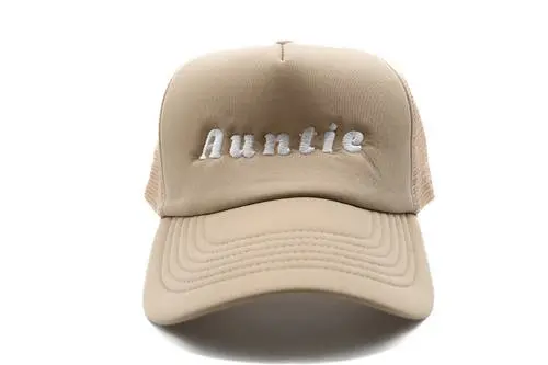 REY TO Z Auntie Foam Trucker Hat - Khaki