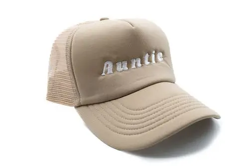 REY TO Z Auntie Foam Trucker Hat - Khaki